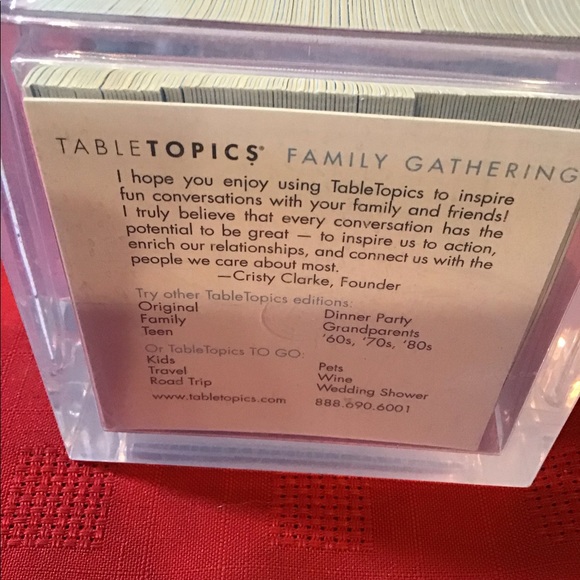 TableTopic | Other | Tabletopics Family Gathering Version Euc | Poshmark